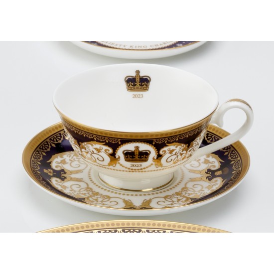 William Edwards King Charles III Coronation Teacup and Saucer