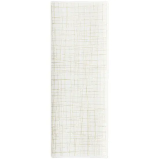 Rosenthal Mesh Line Cream Flat Rectangular Platter 34x13cm (12384)